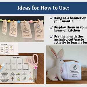 Holy Week Count Down Easter Story Cards Printable for Kids Family ...