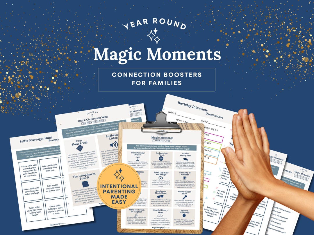 Magic Moments Family Connection Bundle | Printable Activities for Moms ...