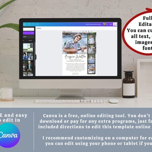 Yearbook Ad Template Senior Salute Full Page Template Canva Boy Girl ...