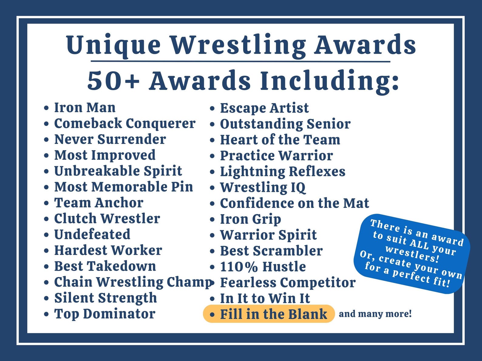 Editable Wrestling Award Certificates End of Season Wrestling Banquet ...