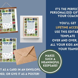 EDITABLE Basketball Coach Appreciation Printable, Team Gift Printable ...
