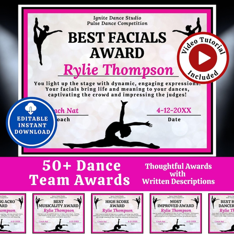 Dance Team Awards Banquet - Etsy