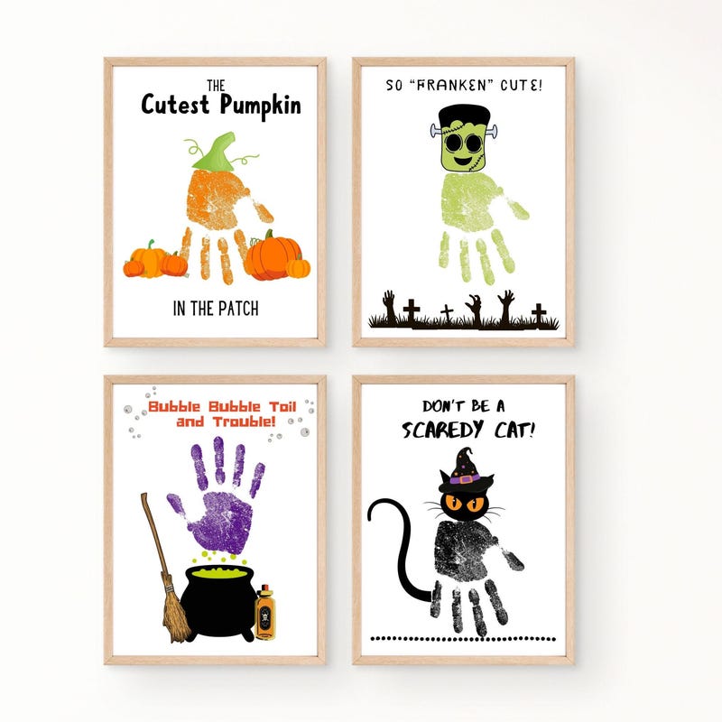 Halloween Handprint Craft - Etsy
