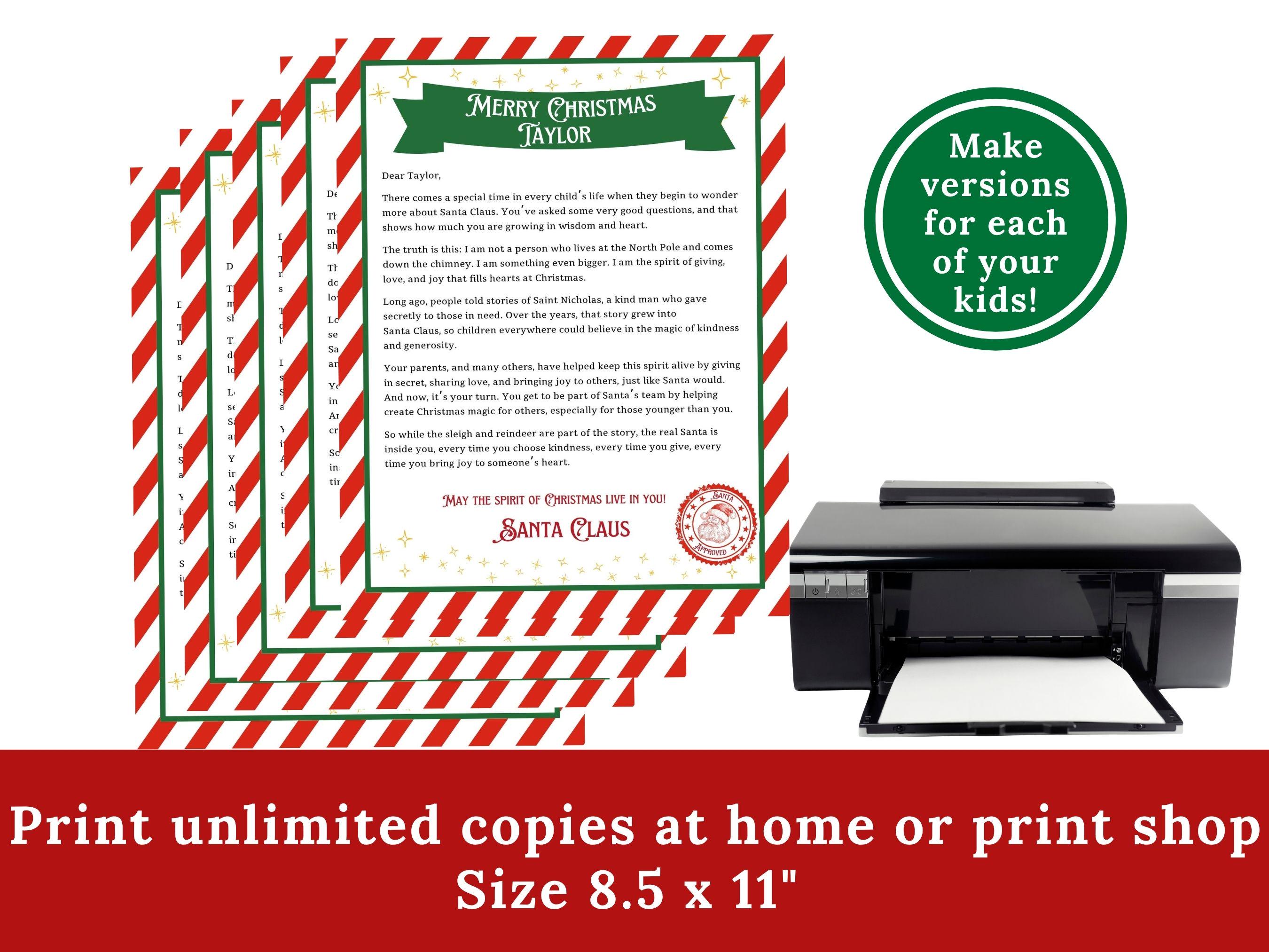 Santa Explanation Letter, is Santa Real, Truth About Santa Letter ...