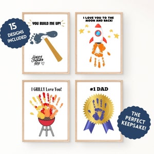 Fathers Day Handprint Craft Art Printable for Dad Handprint Activity ...