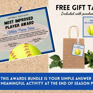 Editable Softball Award Certificate Template Softball Team Award ...
