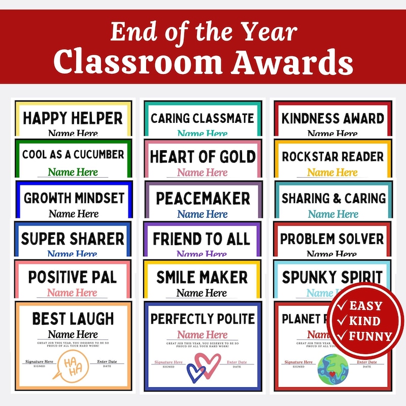 Christian Character Awards - Etsy