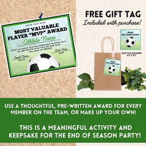 EDITABLE Soccer Award Certificates, Award Ceremony Certificates, Soccer ...