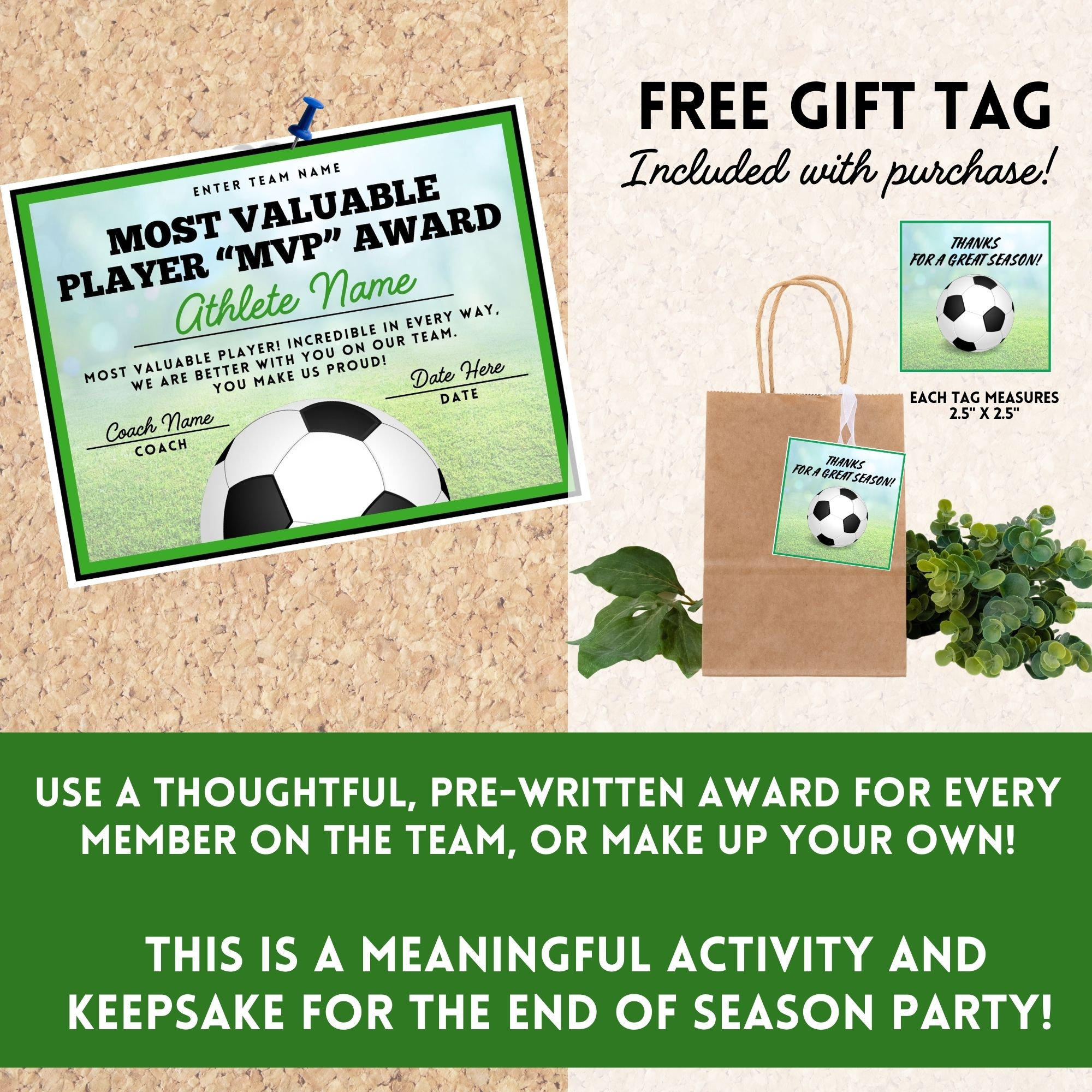 EDITABLE Soccer Award Certificates, Award Ceremony Certificates, Soccer ...