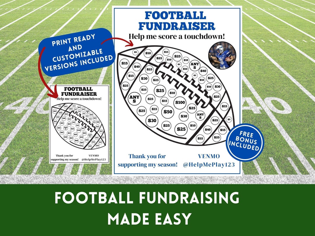Editable Football Fundraiser Template Football Team Fundraiser Flyer ...