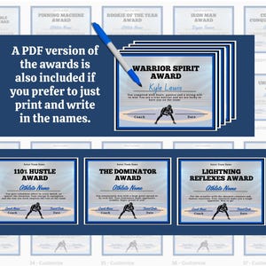 Editable Wrestling Award Certificates End of Season Wrestling Banquet ...