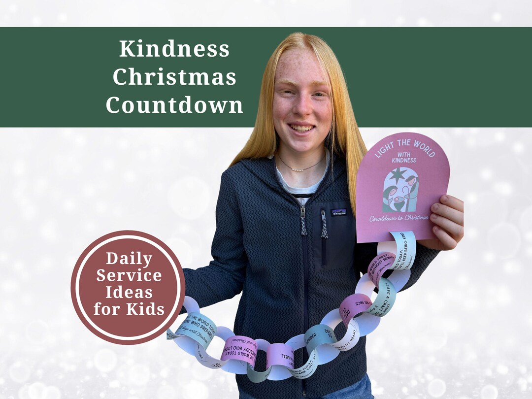 Christmas Paper Chain Advent Countdown Calendar, PDF Printable, Church ...