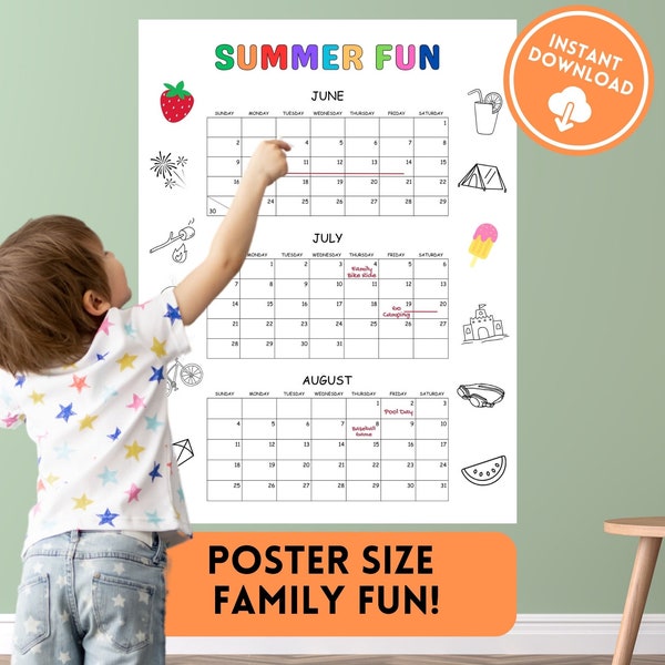 Summer 2024 Calendar - Etsy