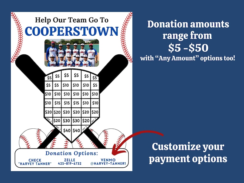Cooperstown Fundraiser Template, Baseball Fundraising Flyer, Fill My ...
