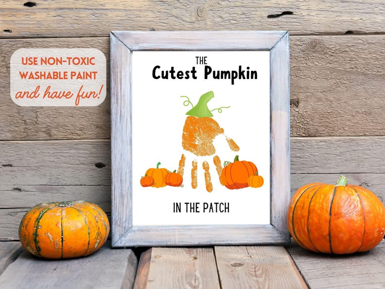 Halloween Handprint Art Hand Print Craft Keepsake Halloween Card Baby ...