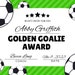 EDITABLE Soccer Award Certificates, Award Ceremony Certificates, Soccer ...
