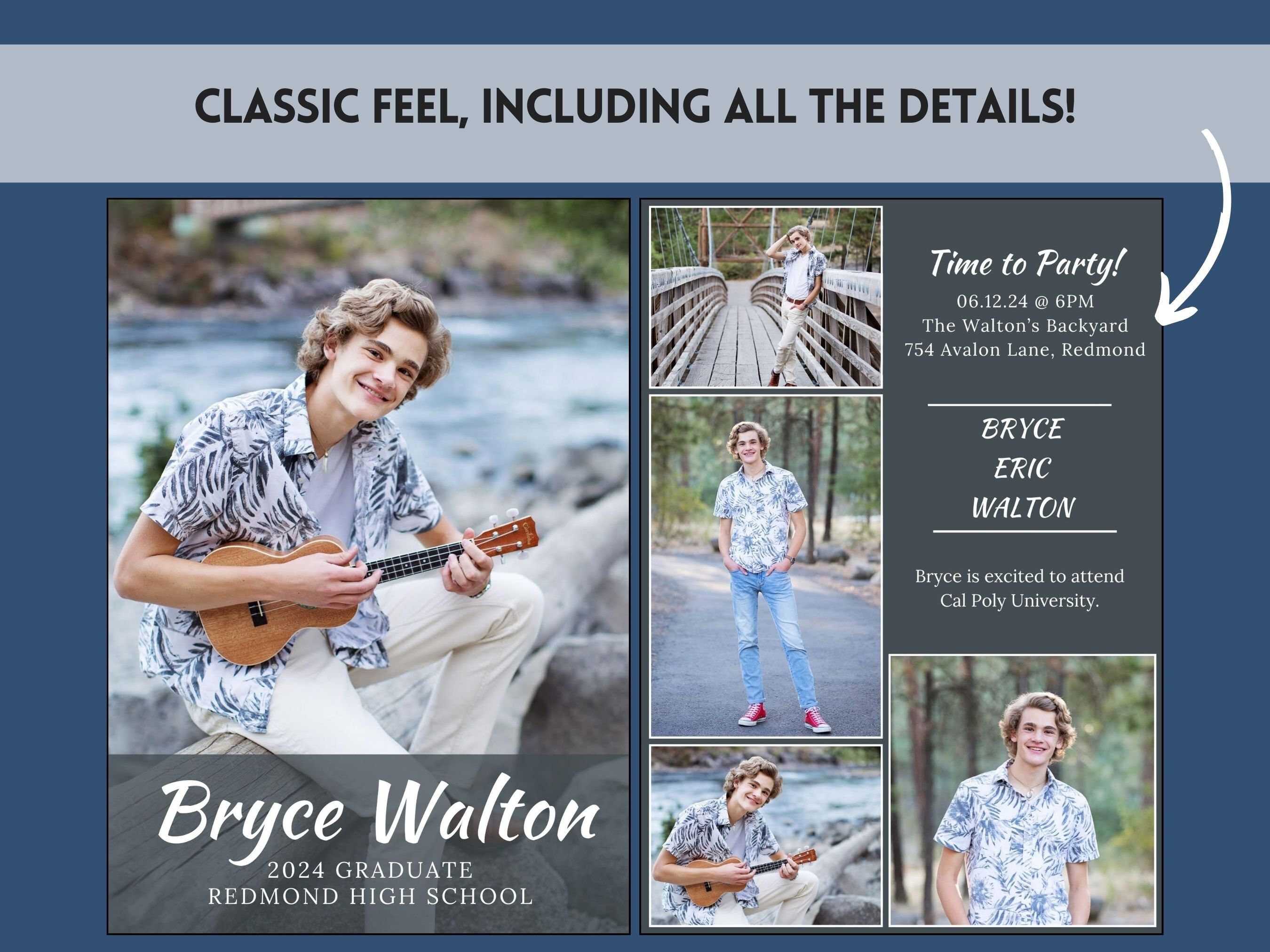 Graduation Announcement Template Graduation Invitation 2024 Template ...