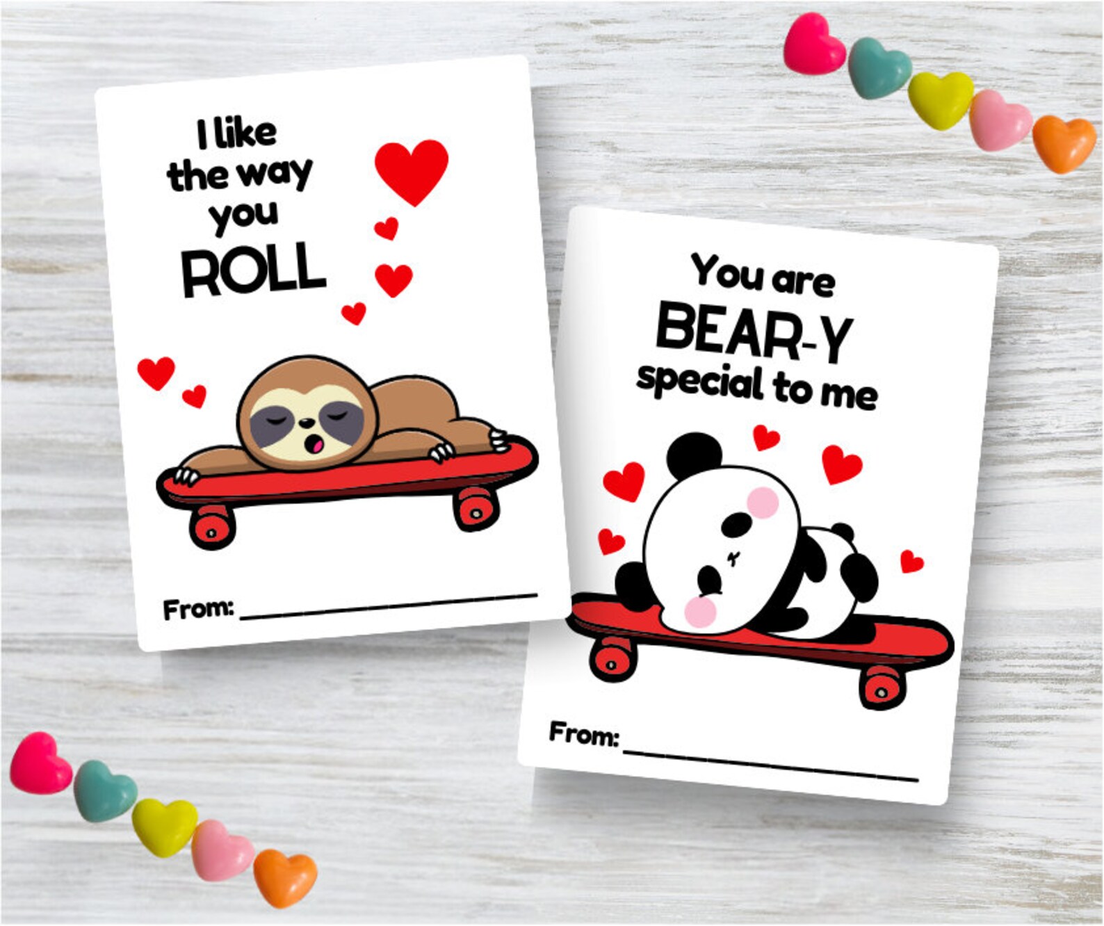 Punny Animal Valentines, Cartoon Animal Valentines, Funny Animal ...