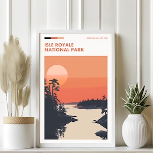 Isle Royale National Park Fine Art Print Rolled Posters - Gift or ...