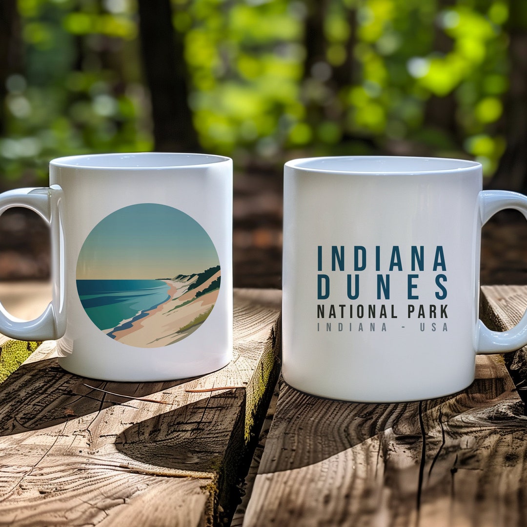 Indiana Dunes National Park Mug: Modern Minimalist Design - Etsy