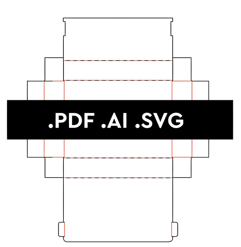 Catalogue Booklet Storage Box Template, Box Printable Pattern, Box ...