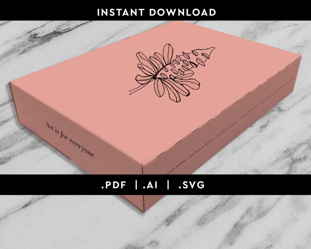 Catalogue Booklet Storage Box Template, Box Printable Pattern, Box ...