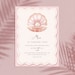 Seashell Invitation | Custom Girl Shell Party Invite | Pink Blush Gold ...