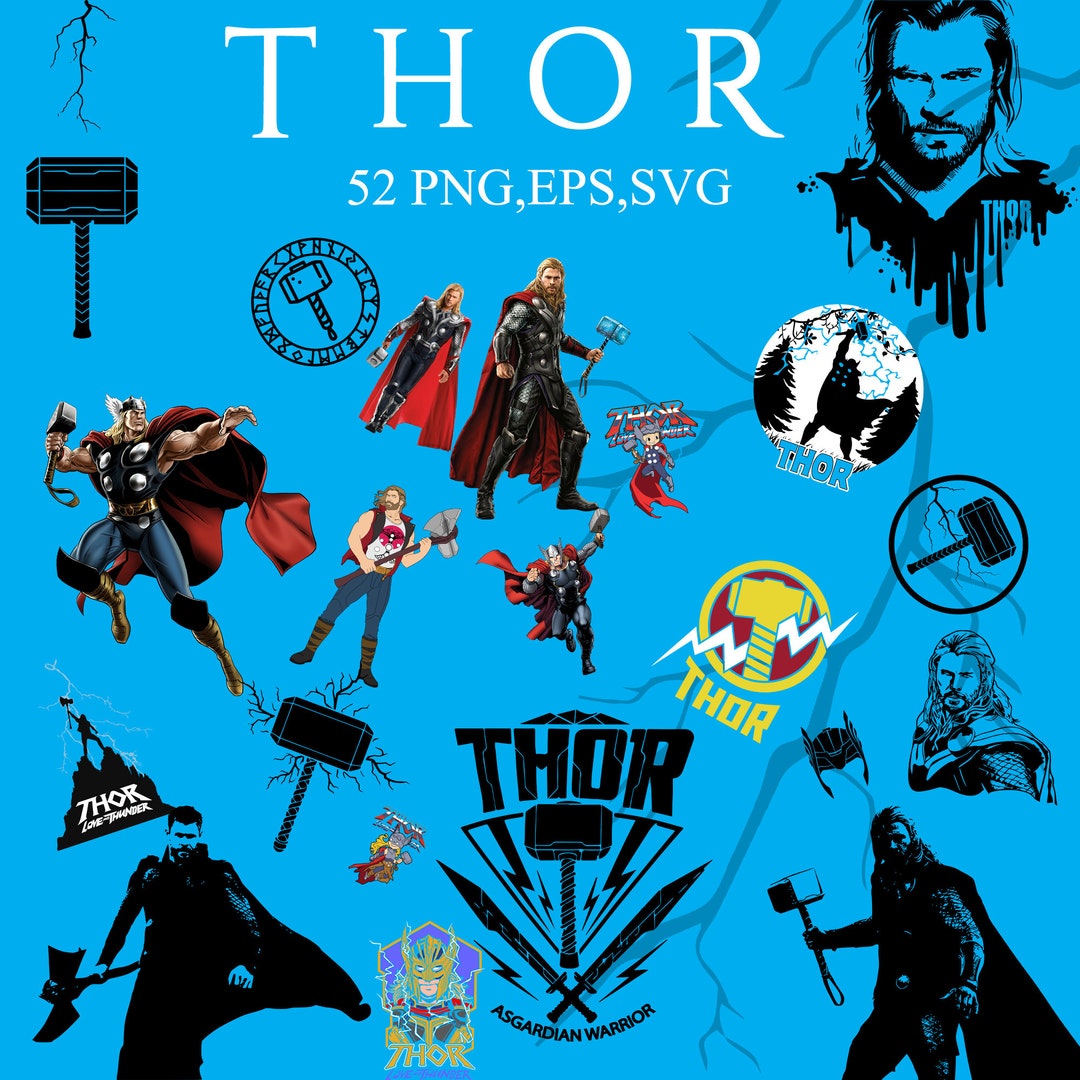Thor Stickers Thor PNG Clear Prints With Thor Design Power and Fear ...