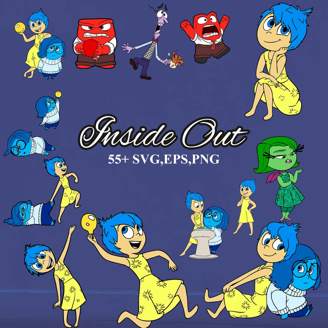 Inside Out Png,svg Bundle, Inside Out Clipart Set, Inside Out ...