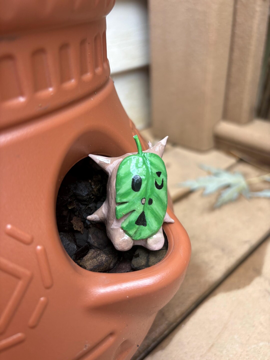 Mini Legend of Zelda Korok Clay Figurine 5/5 - Etsy