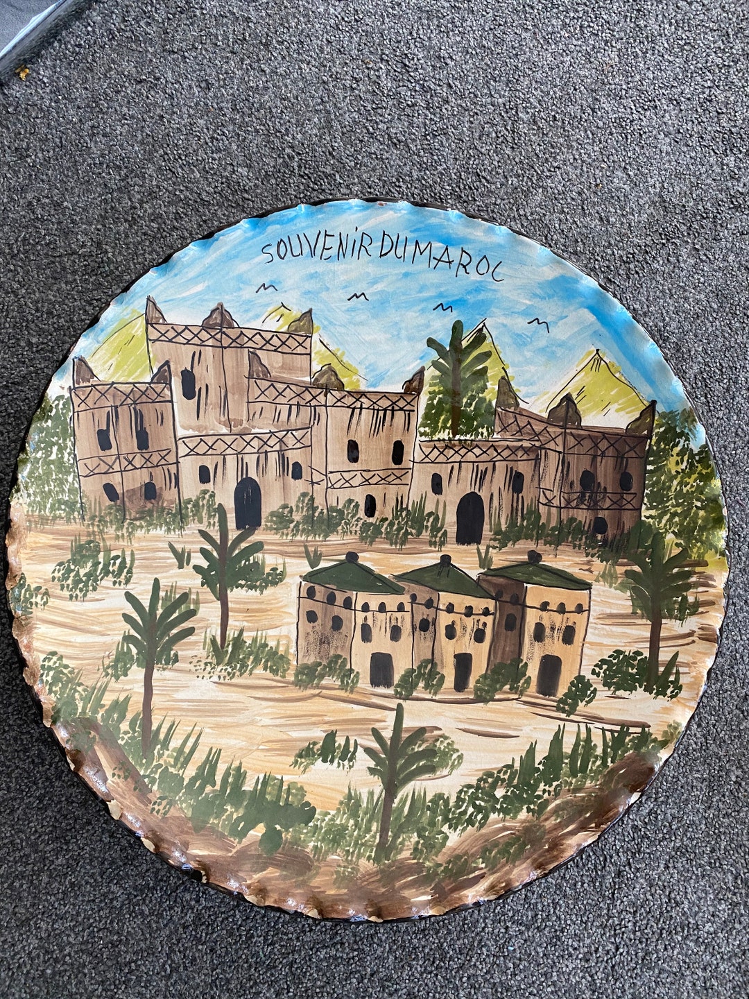 Large Moroccan Plate - Etsy