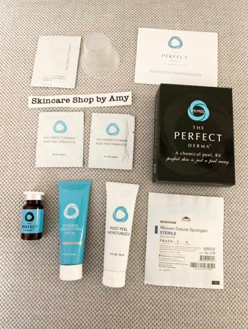 The Perfect Derma Peel Full Kit free 3ml Cleanser FAST - Etsy