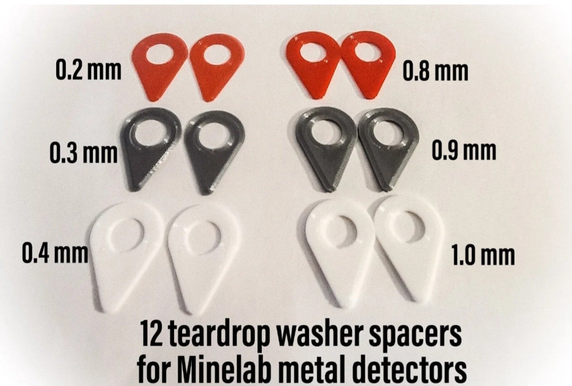 11" Coil Ear Stiffener + Spacers PRO PACK for Minelab Equinox 600 800 ...