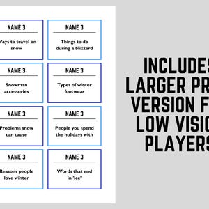 Winter 5 Second Game: Printable Large Group Party Game for Kids ...