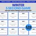 Winter 5 Second Game: Printable Large Group Party Game for Kids ...
