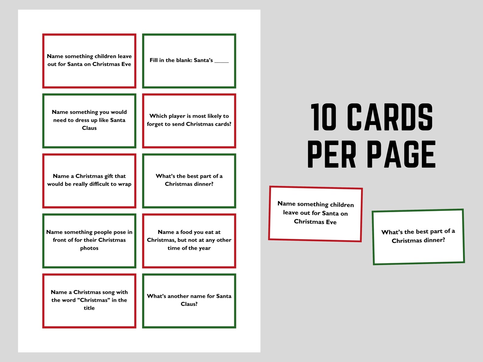 Christmas Majority Rules: Printable Large Group Party Game for Kids ...