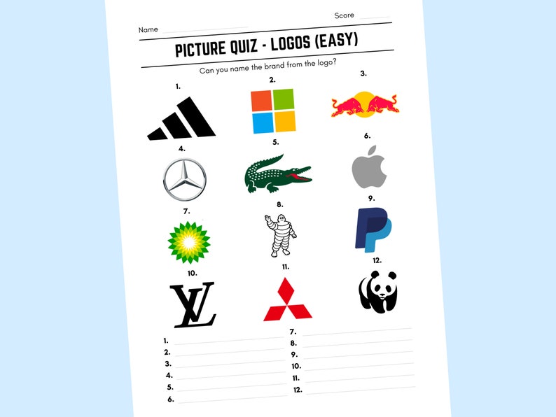Printable Picture Quiz Bundle – 16 Picture Quizzes With Answers - Etsy
