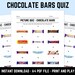 Printable Chocolate Bars Picture Quiz: Downloadable Pub Quiz Trivia ...