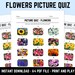 Printable Flowers Picture Quiz With Answers: Picture Round Quiz Sheets ...