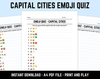 Printable Comedy Films Emoji Quiz With Answers: Emoji Pictionary Sheets ...