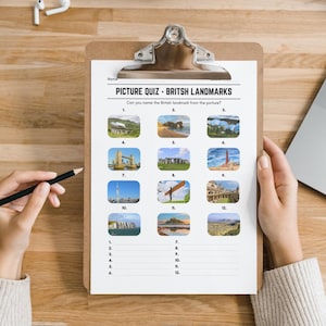 Printable British Landmarks Picture Quiz With Answers: Picture Round ...