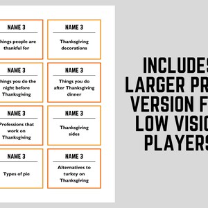 Thanksgiving 5 Second Game: Printable Large Group Party Game for Kids ...
