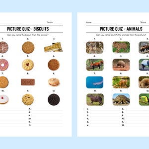 Printable Picture Quiz Bundle – 10 Fun Quizzes in 1 | Picture Round ...
