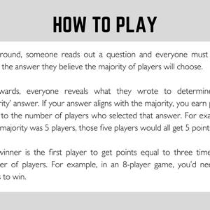 Majority Rules: Printable Large Group Party Game for Kids & Adults ...