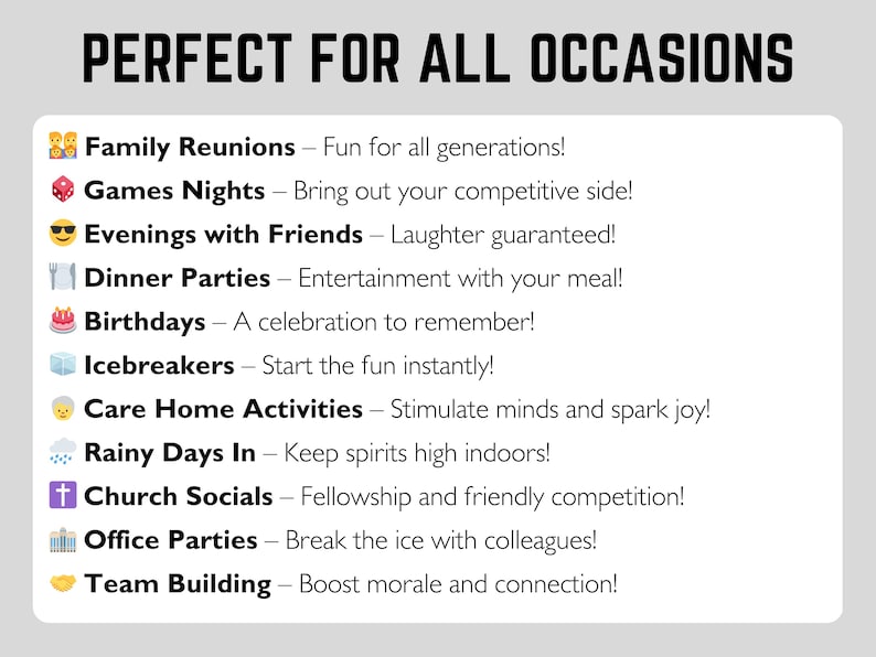 Majority Rules: Printable Large Group Party Game for Kids & Adults ...