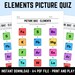 Printable Elements Picture Quiz With Answers | Picture Round Quiz ...