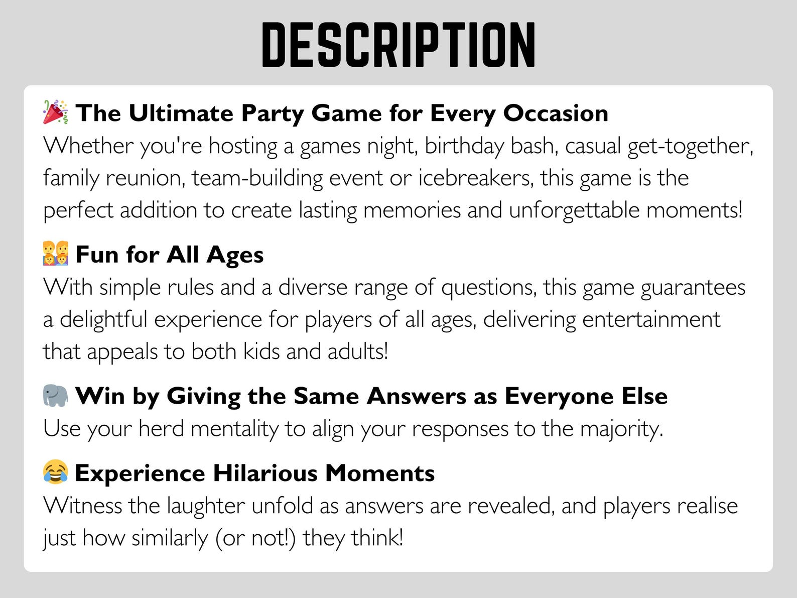 Majority Rules: Printable Large Group Party Game for Kids & Adults ...