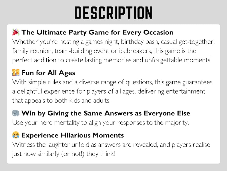 Majority Rules: Printable Large Group Party Game for Kids & Adults ...