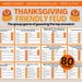 Thanksgiving Friendly Feud: Printable Large Group Party Game for Kids ...
