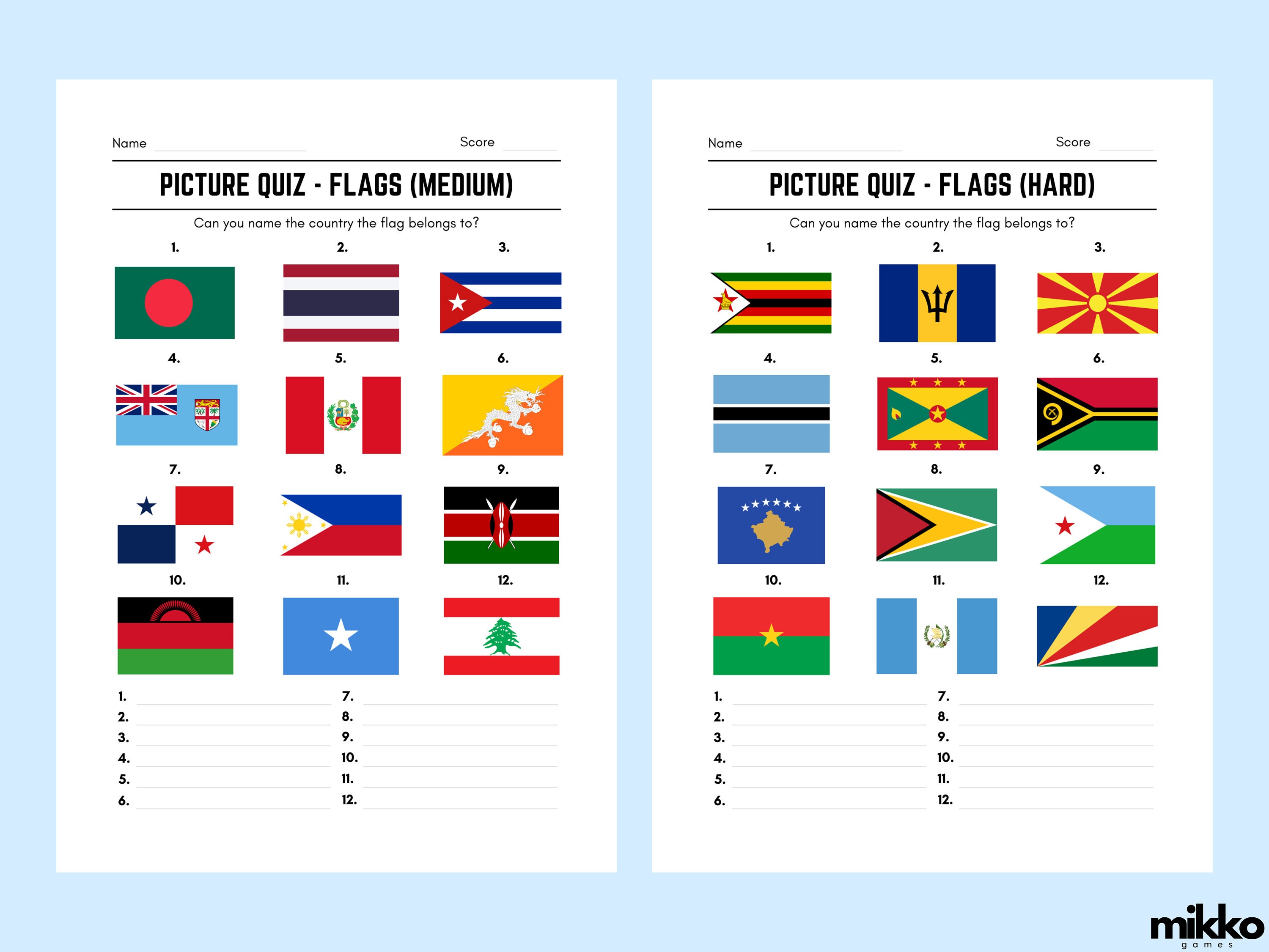 Printable Picture Quiz Bundle – 10 Fun Quizzes in 1 | Picture Round ...